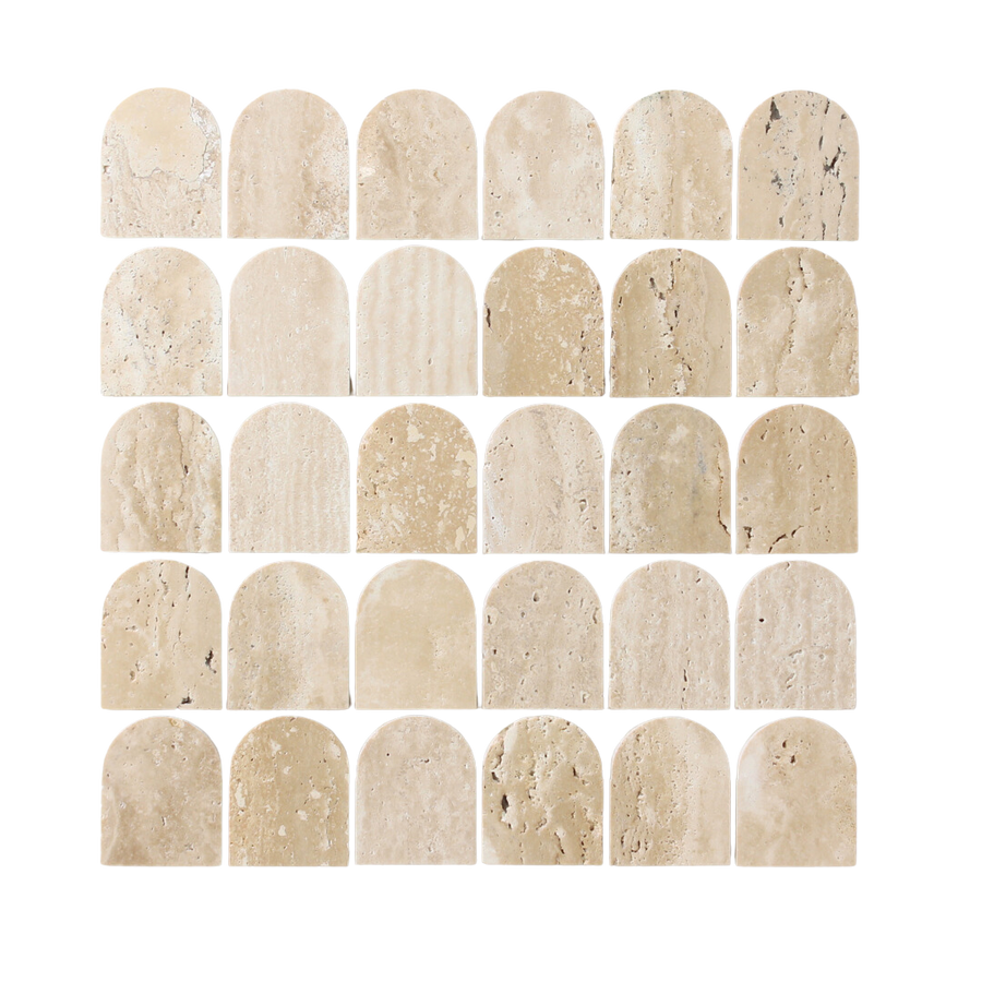 CLASSIC TRAVERTINE ARCH MOSAIC – Byzantine Design