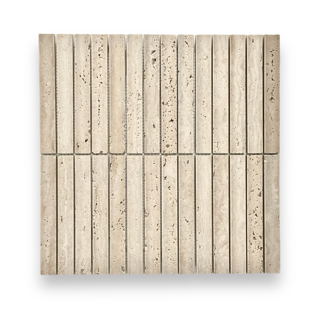MINI CONCAVE FLUTE - CLASSICO TRAVERTINE – Byzantine Design